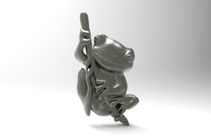 🐸 Frog pendant・ STL File for ・Cults