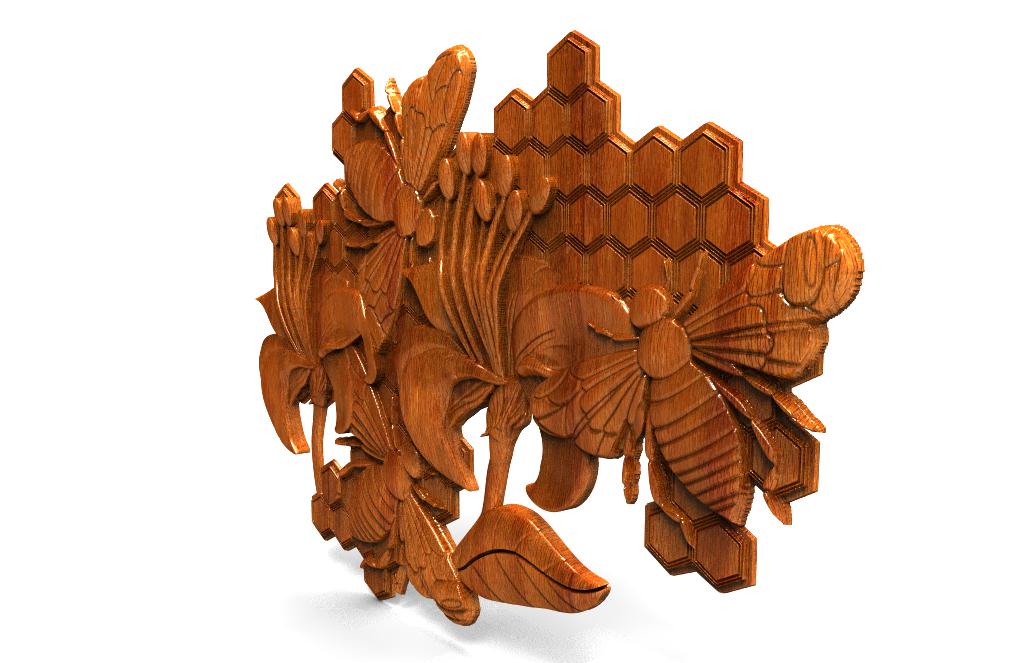 STL-Datei Biene CNC 4 🐉 ・Modell für 3D-Drucker zum Herunterladen・Cults