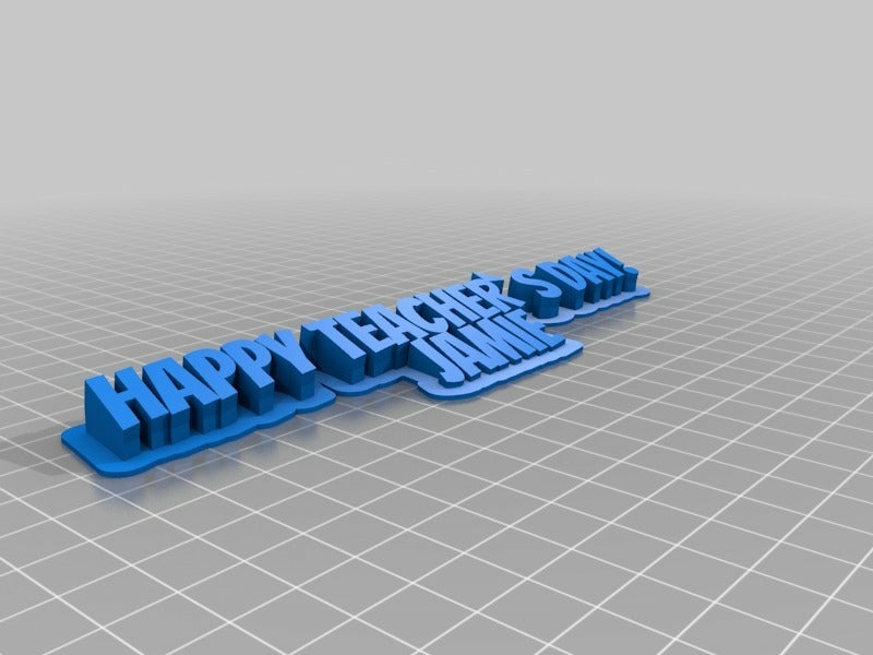 Free STL file Happy Teacher's Day 🏢 ・3D printing design to download・Cults