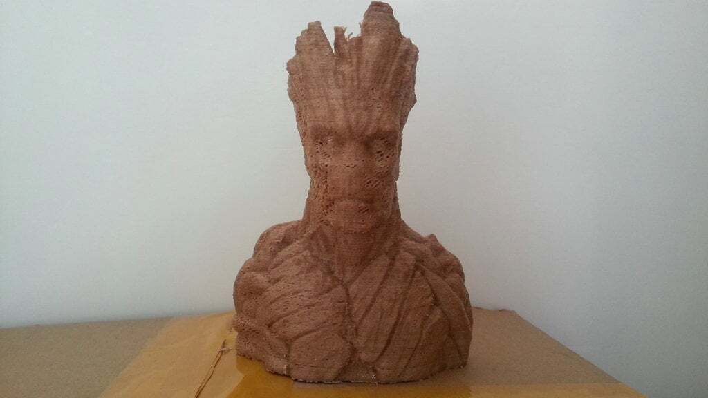 3D printing Groot Bust Sculpture・Cults