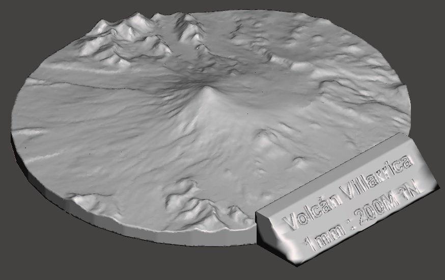 STL file Villarrica Volcano (Chile) 🌋 ・3D printable model to download・Cults
