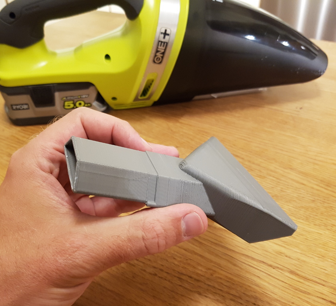 🔧 Wide tip for Ryobi One+ Vacuum・Free STL File for ・Cults