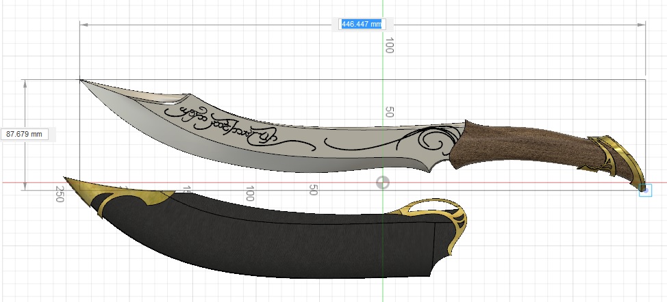 STL file Aragorn Dagger Lord of the Rings 🗡️ ・3D printable model to ...