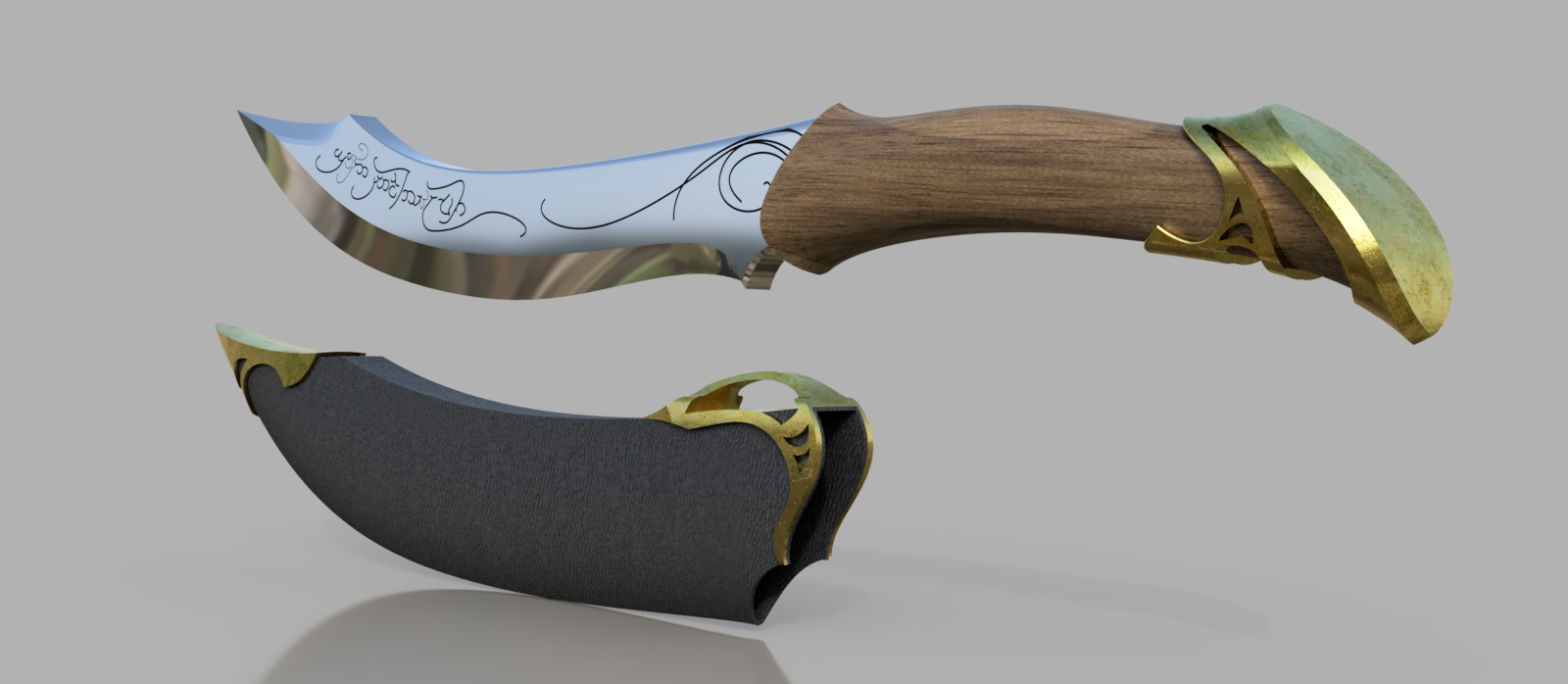 STL file Aragorn Dagger Lord of the Rings 🗡️ ・3D printable model to ...