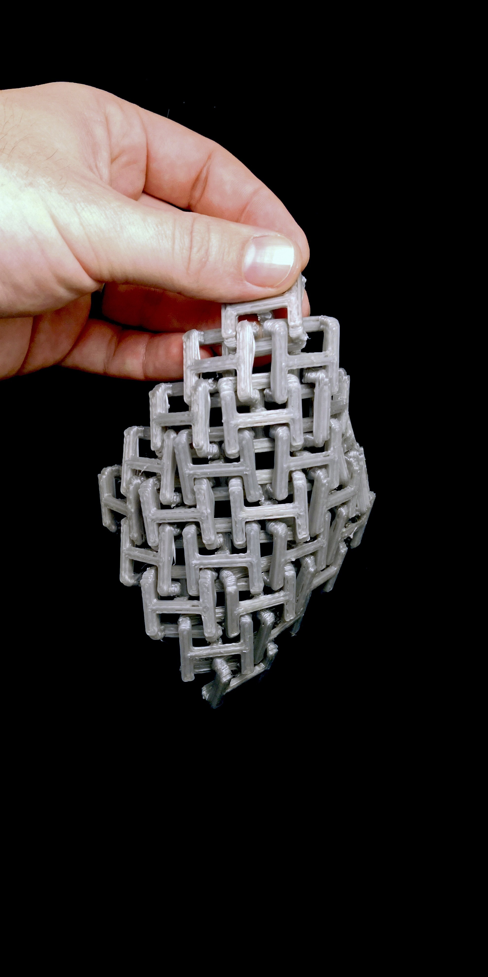 3D printed Chainmail - 3D Printable Fabric • made with Wanhao ...