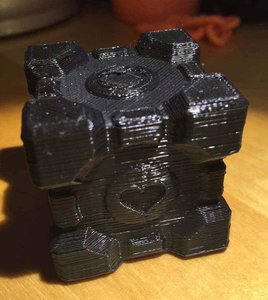 3D printable Companion Cube Upgrade・Cults