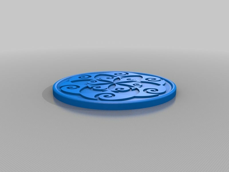 🎨 easy print koru design maori sacred geometry・Free STL File for ・Cults