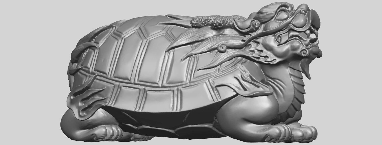 Free 3D file Dragon Tortoise 🐉 ・3D printing template to download・Cults