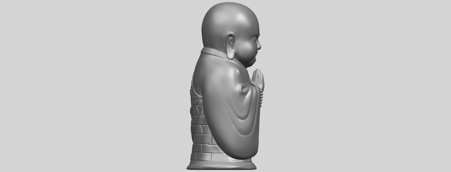 Free 3D file Little Monk 01 👽・3D printer design to download・Cults