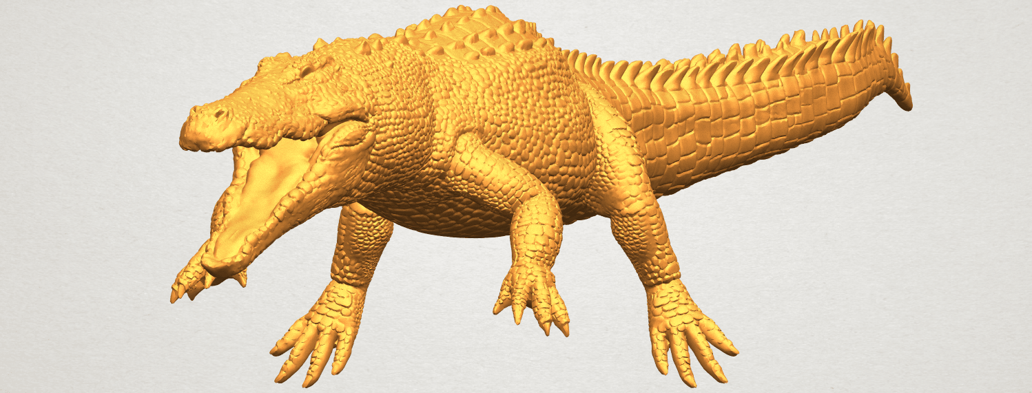 🐊 Alligator 01・Free 3D File for ・Cults