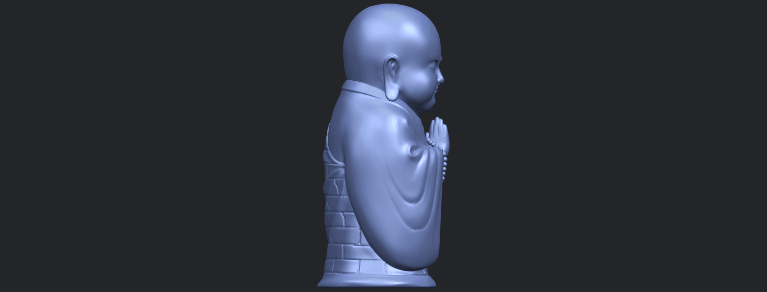 Free 3D file Little Monk 01 👽・3D printer design to download・Cults