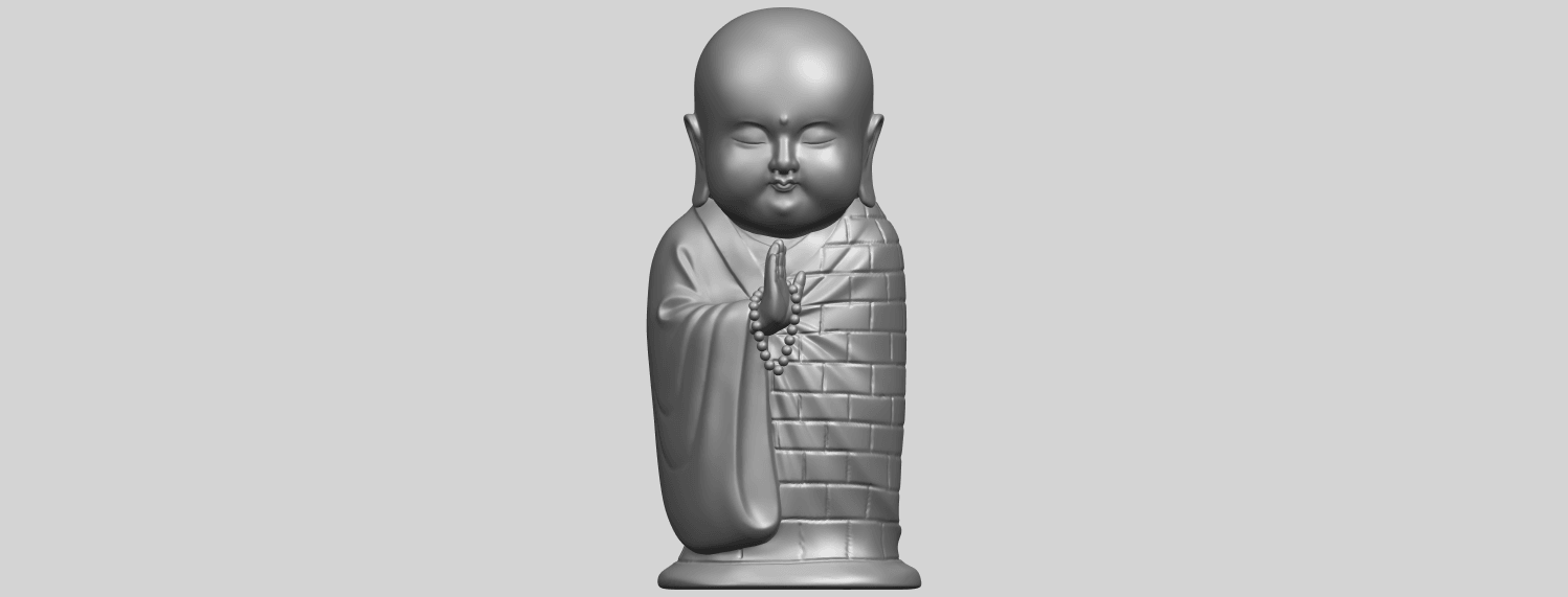 Free 3D file Little Monk 01 👽・3D printer design to download・Cults