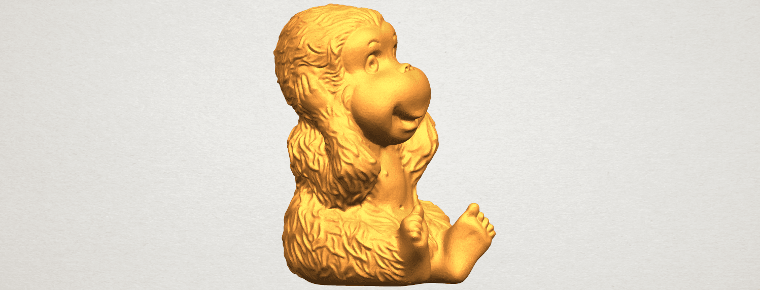 Free 3D file Monkey A02 🐒 ・3D print design to download・Cults