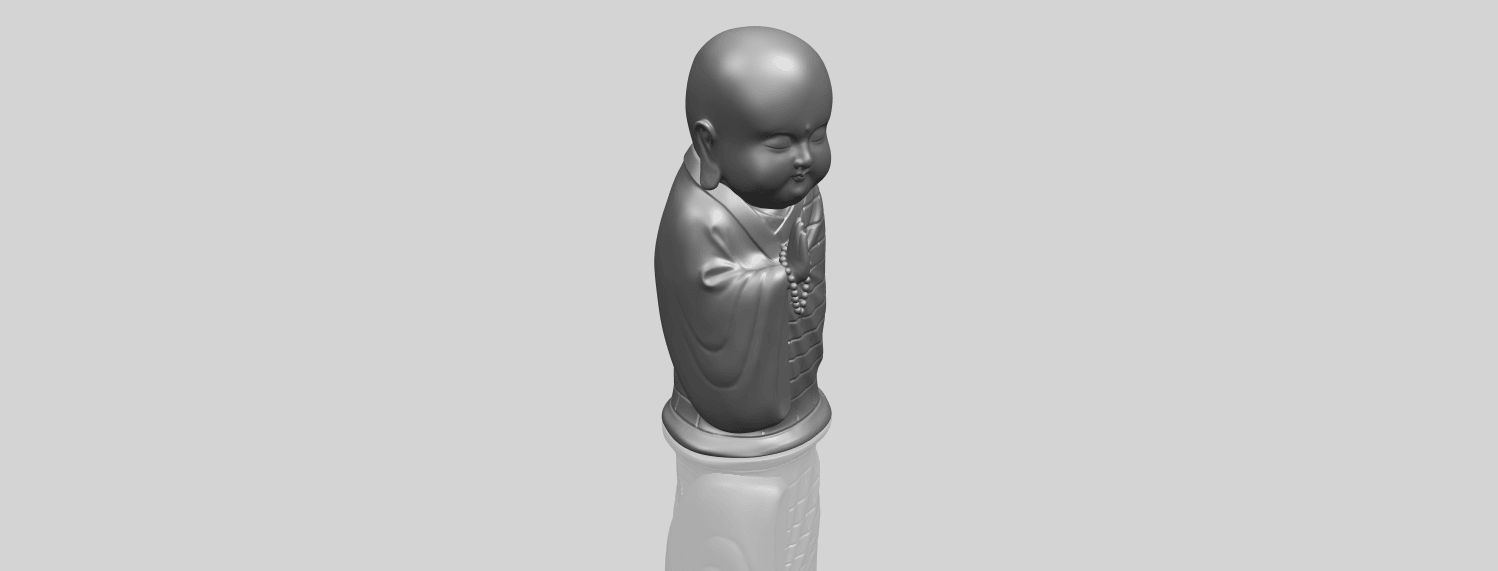 Free 3D file Little Monk 01 👽・3D printer design to download・Cults