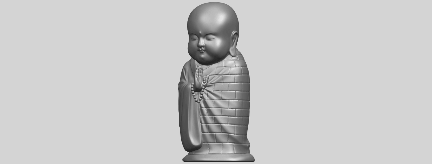 Free 3D file Little Monk 01 👽・3D printer design to download・Cults