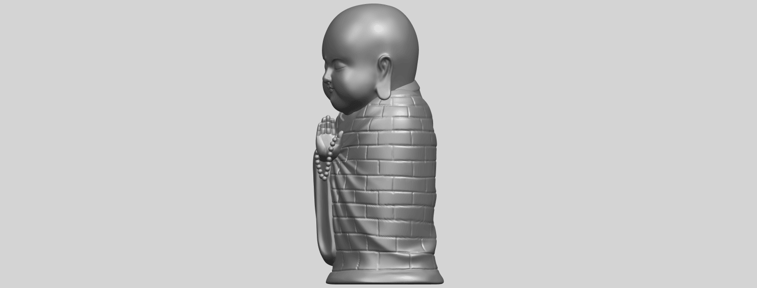 Free 3D file Little Monk 01 👽・3D printer design to download・Cults