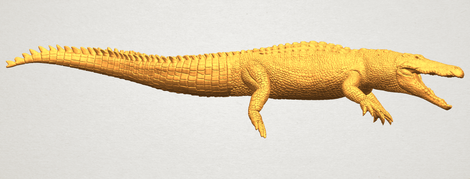 🐊 Alligator 01・Free 3D File for ・Cults