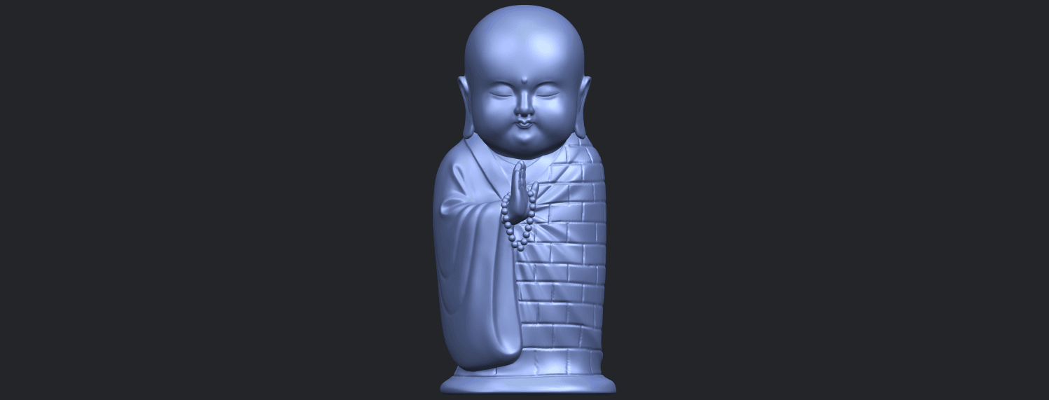 Free 3D file Little Monk 01 👽・3D printer design to download・Cults