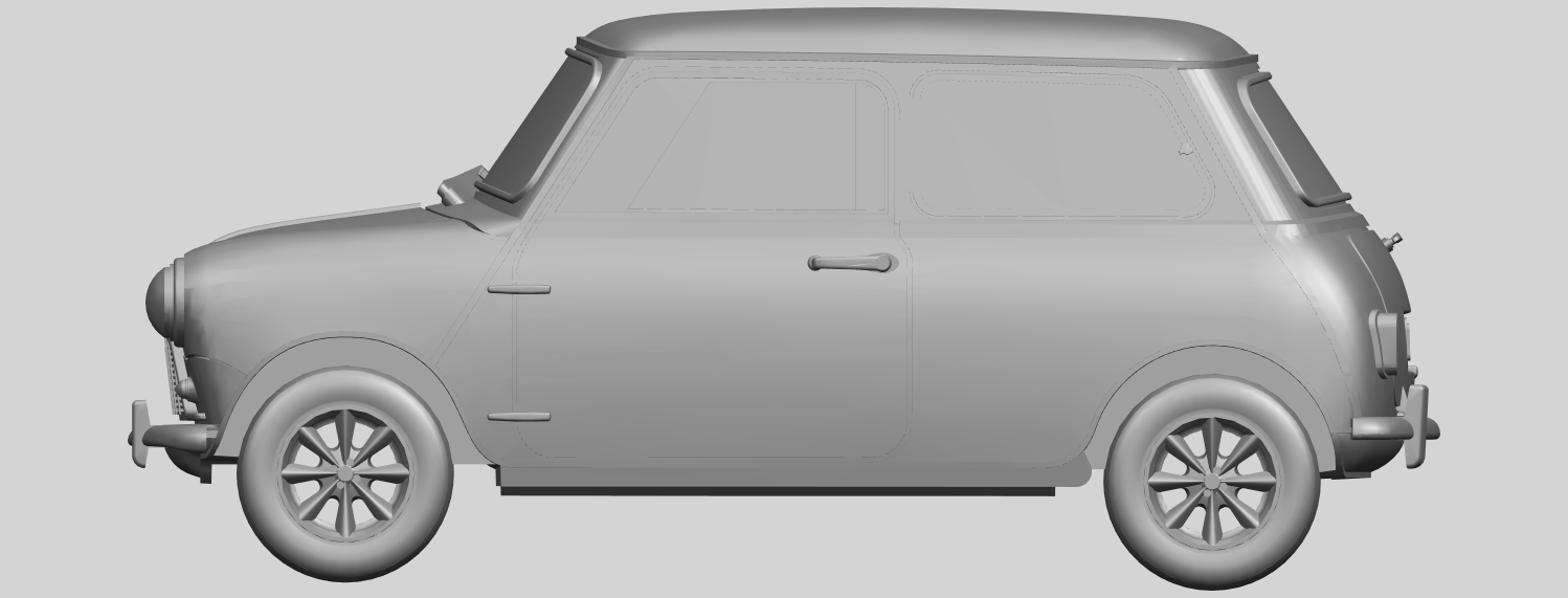 🚗 Morris Mini Minor Mark-1・Free 3D File for ・Cults