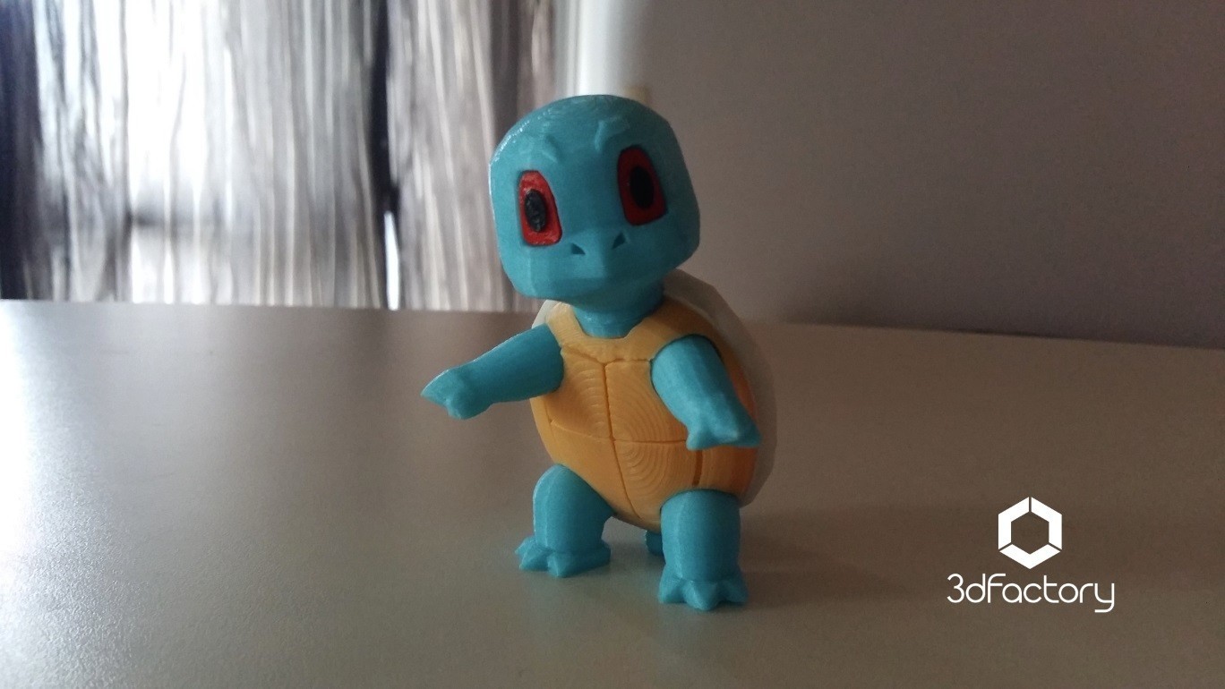 STL file Pokemon Go Squirtle - 3dFactory Brasil 🐉・3D printer design to download・Cults