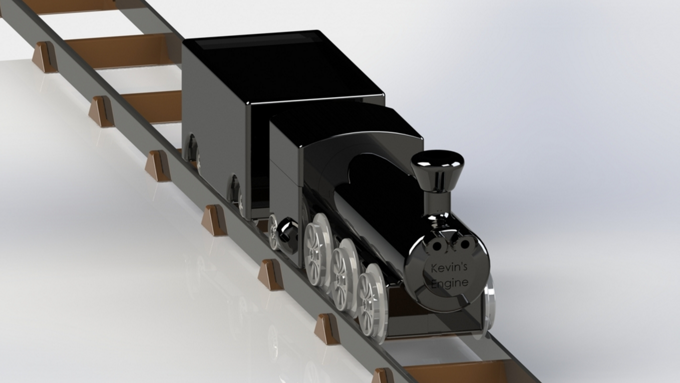 Free STL file Working Train Engine "Kevin's Engine" 🚆 ・3D print design ...