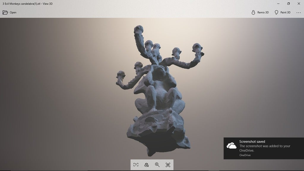 🐒 3 Evil Monkeys Candelabra・Free STL File for ・Cults