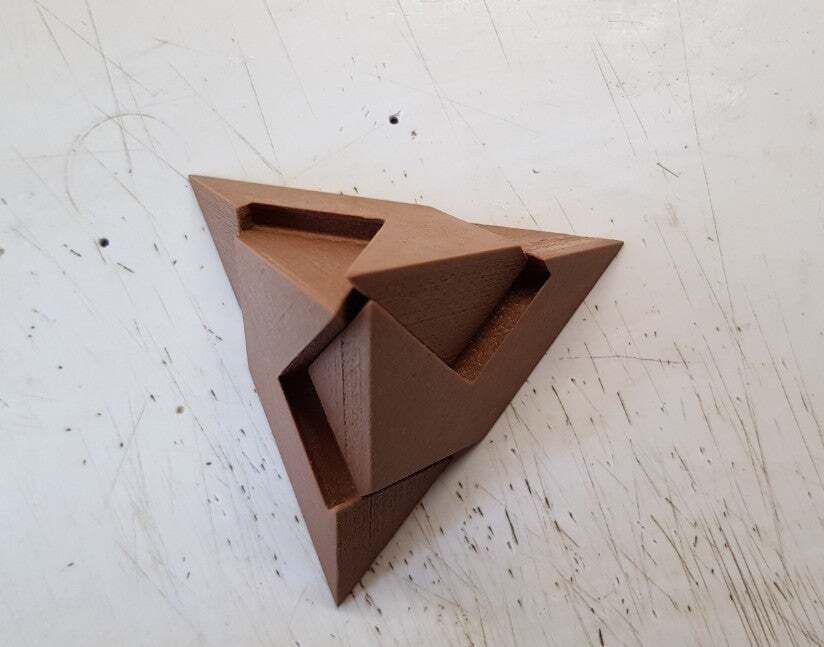 Free STL file Pyramid in 3 parts - kawai tsugite 🧩・Design to download ...
