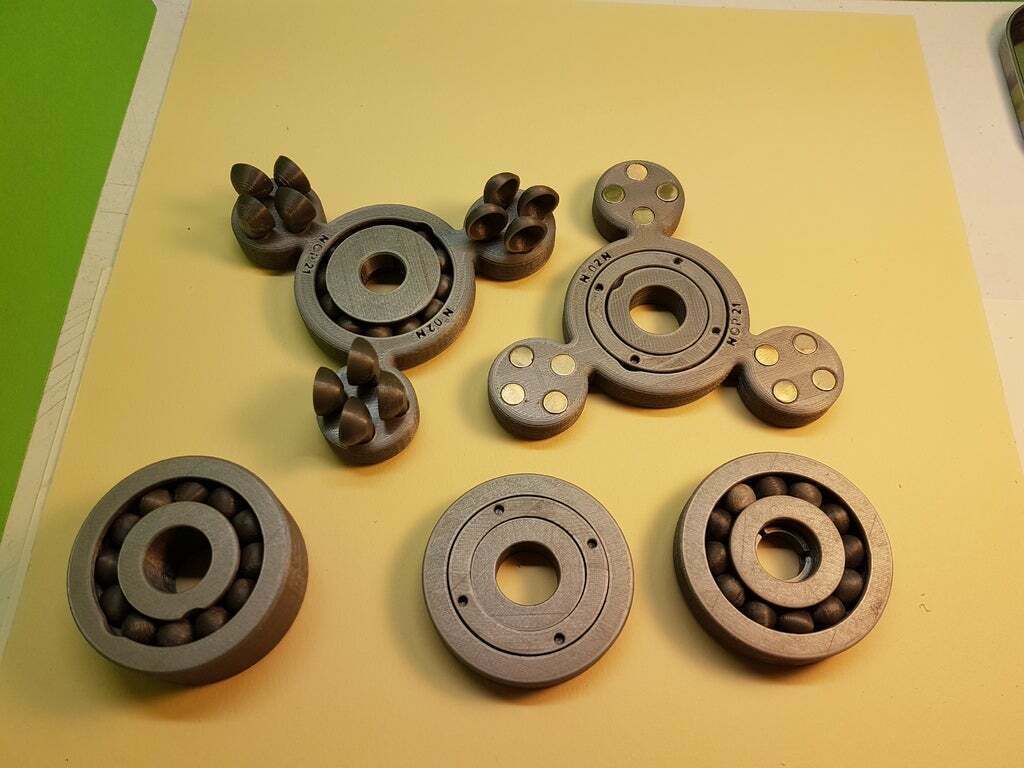 👌 Ball bearing - spinner - ensemble roulements à billes・Fichier STL ...