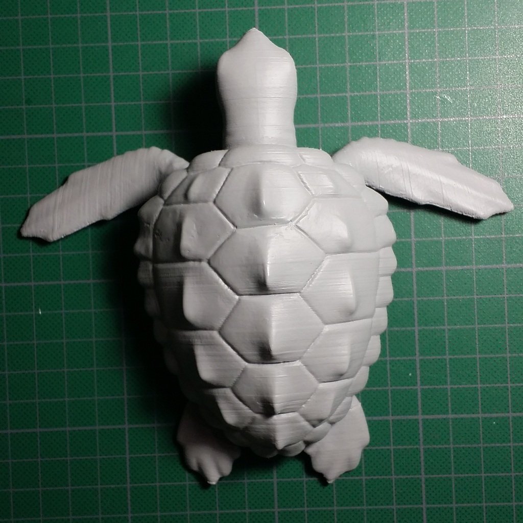 3D printable Loggerhead Sea Turtle (poseable)・Cults