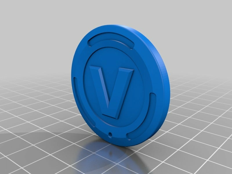 🗝️ V BUCKS・Free STL File for ・Cults