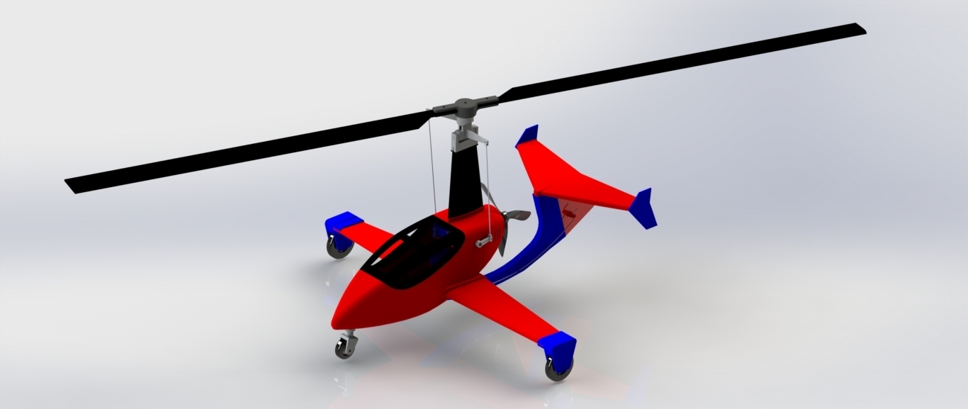 🛩️ RC Gyrocopter・ STL File for ・Cults