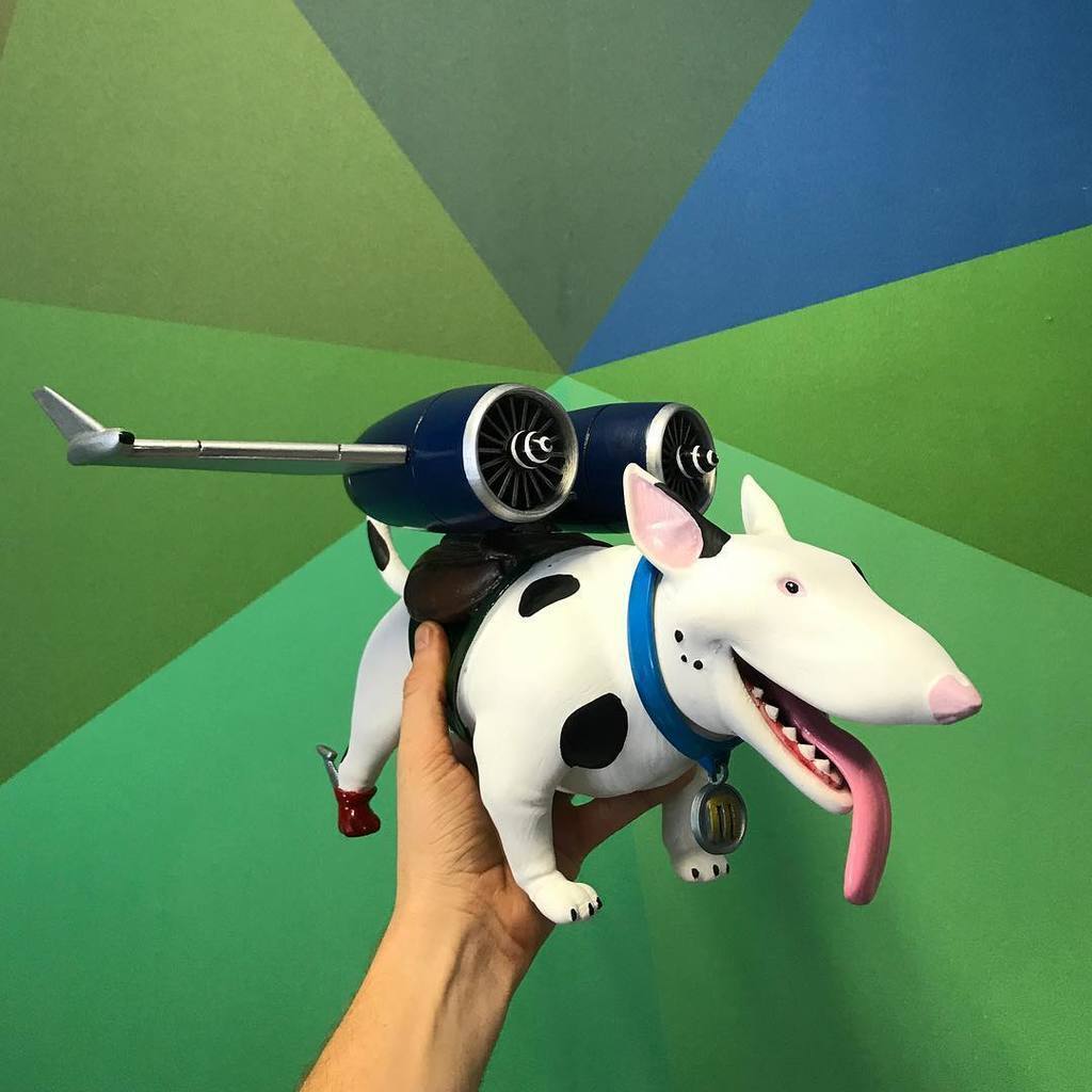 3D printed Bold Machines: Margo's Dog named Eddie・Cults