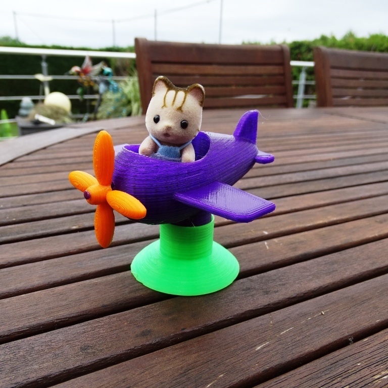 🛩️ Miniature spring plane・Free 3D File for ・Cults