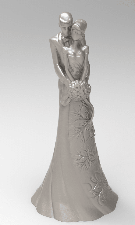 STL file wedding cake topper 💒 ・Model to download and 3D print・Cults