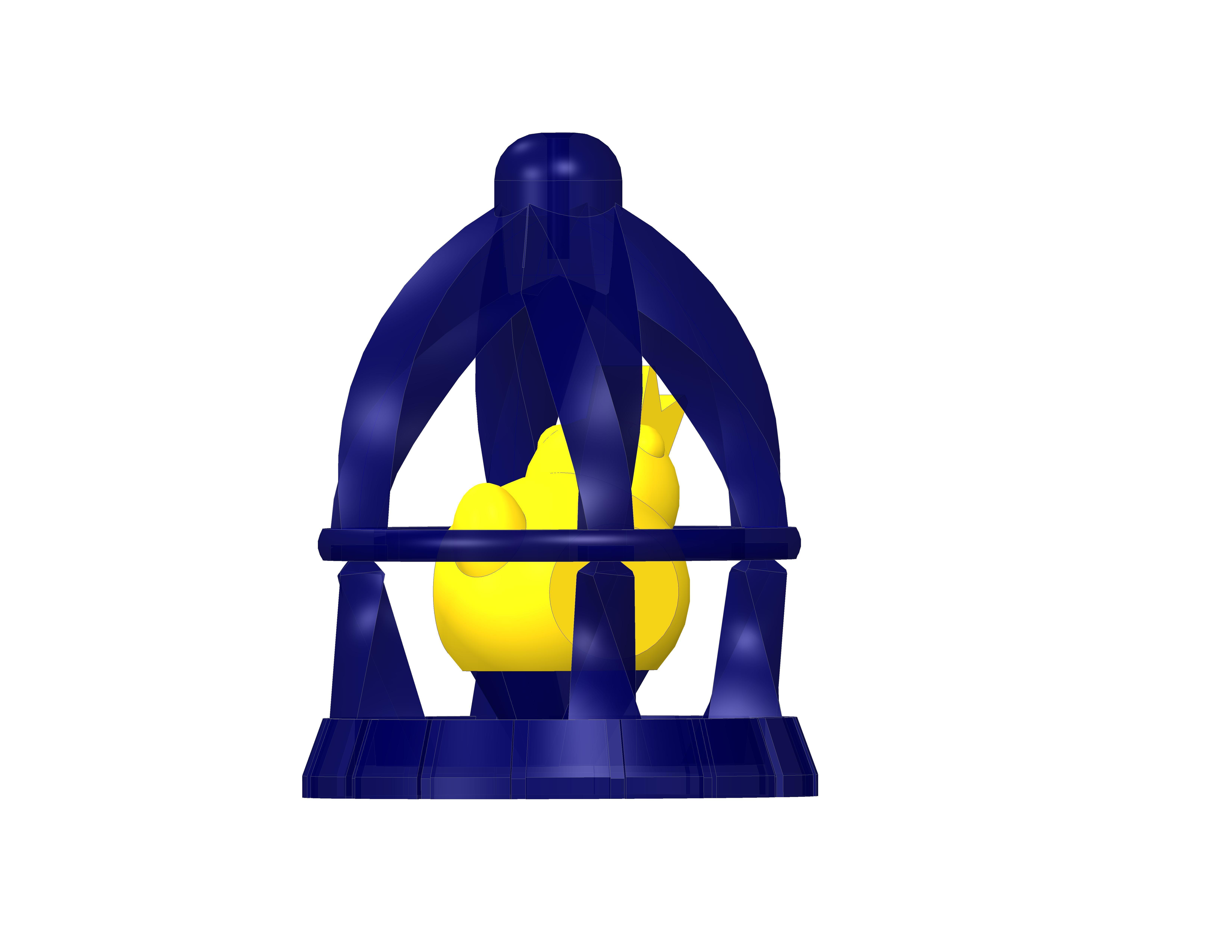 Free STL file BIRD IN A CAGE 🐦 ・3D printing model to download・Cults