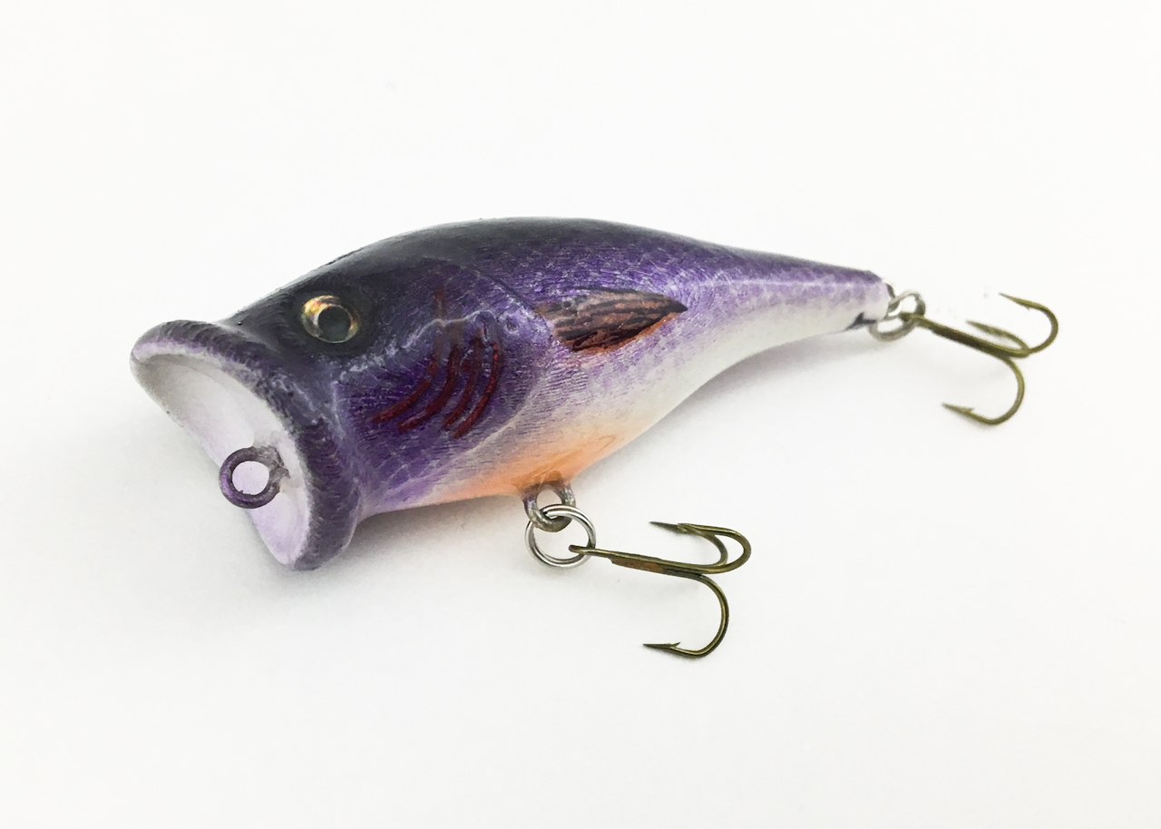 🎣 Popper Fishing Lure・ STL File for 3D printing・Cults