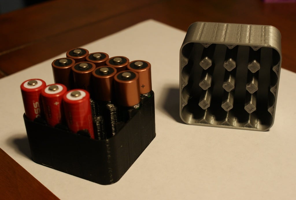 3D printed Customizable Battery Case・Cults