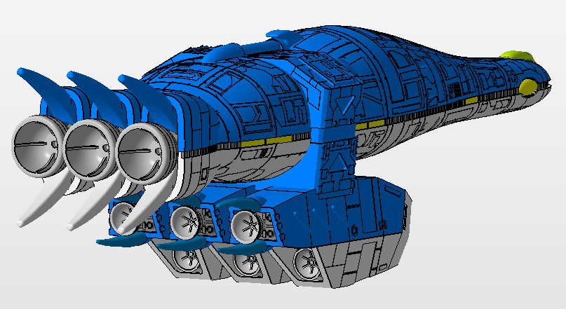 🚀 Garfish-class Super Dimensional Light Cruiser・ STL File for ・Cults