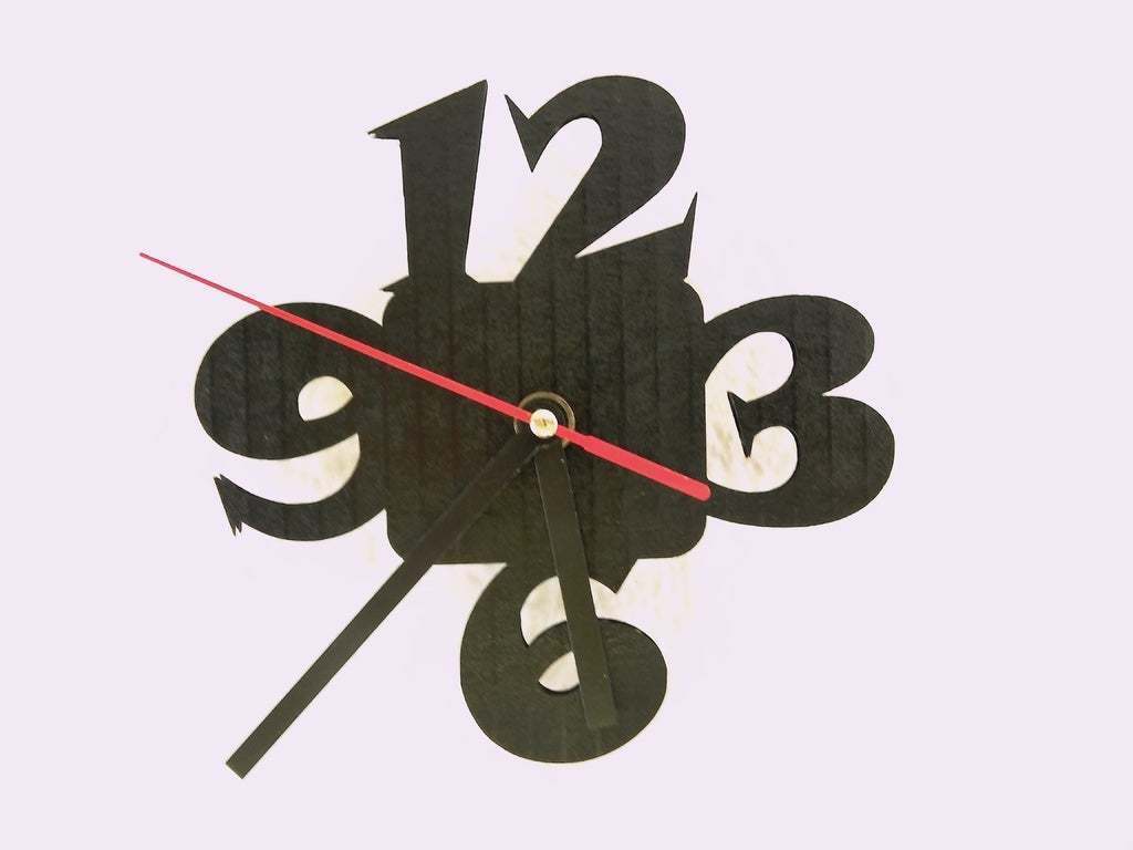 Archivo STL gratuito Reloj de pared con corte láser o impresión en 3D ...