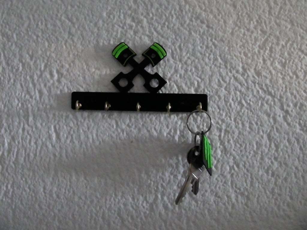 🔑 Pistons Key Holder / Support mural de cles Pistons・Free STL File for ...