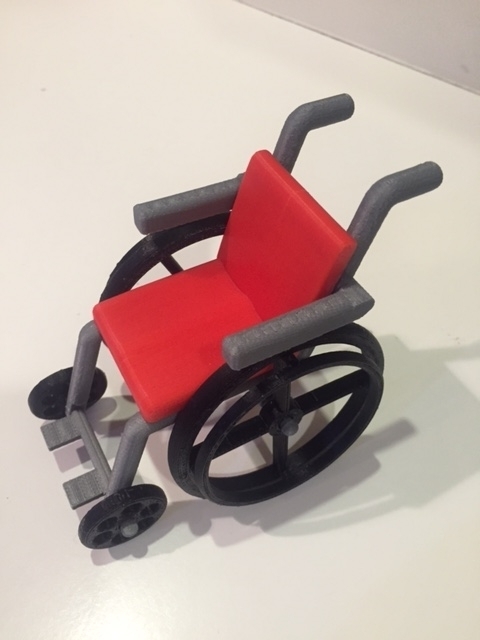 Free STL file Wheelchair 130mm 🦽 ・3D printing design to download・Cults
