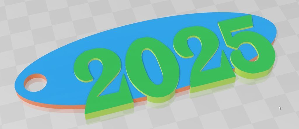 Free 3D file 2025 keychain 3 🗝️ ・3D print model to download・Cults