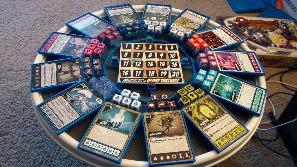 Free 3D file Quarriors Dice Game - Lazy Susan Inlay 🎲 ・3D printer model ...