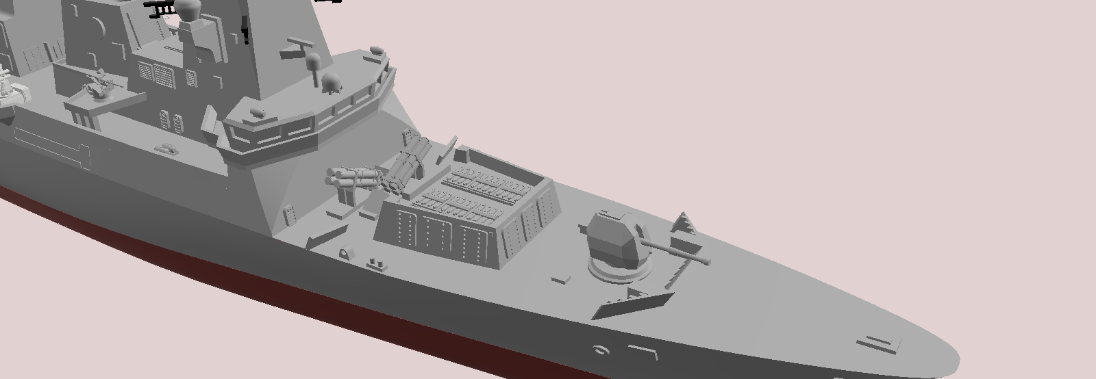STL file Type 45 destroyer, HMS Daring waterline 🎲・3D print model to ...