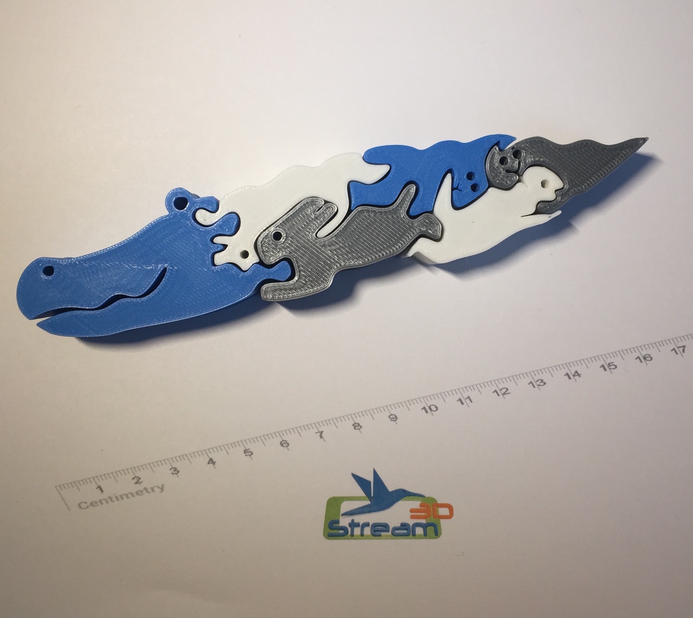 Free STL file Alligator 3D puzzle 🐊 ・Object to download and to 3D print ...