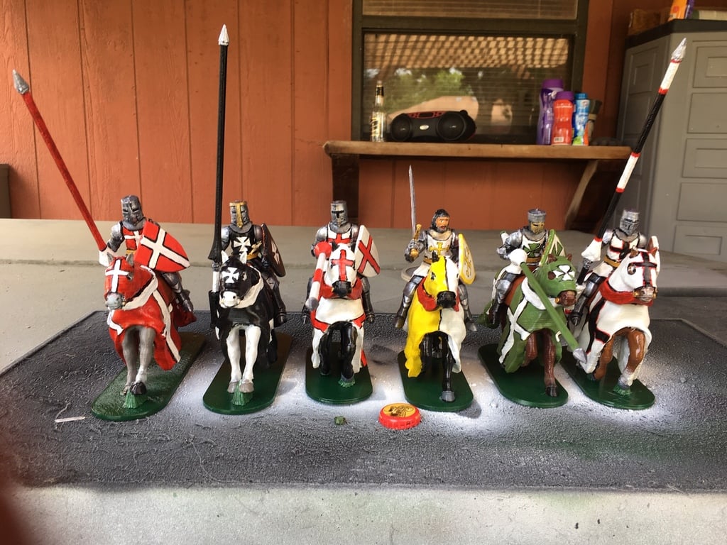 🐎 Knight Cavalry Miniatures Customizable・3D Print・Cults