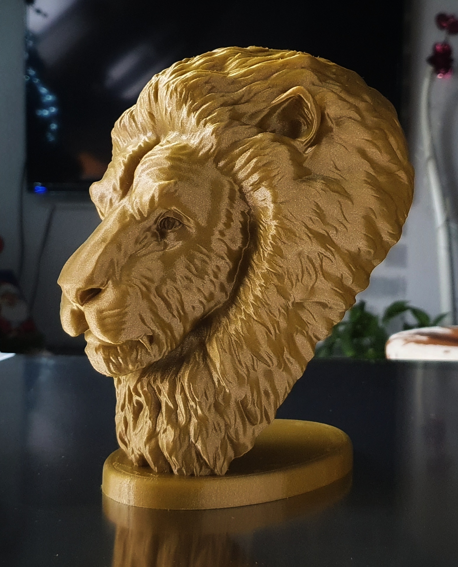 STL file Lion head statue 🦁 ・3D printable model to download・Cults