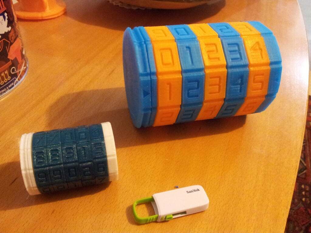 3D print Combination Safe 00 (Cryptex)・Cults