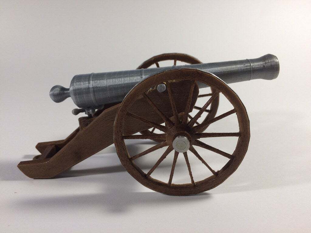 🔫 Civil War Field Cannon Model Kit・Free STL File for ・Cults