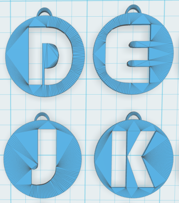 Free 3D file Alphabet Pendants 🎨 ・3D print design to download・Cults